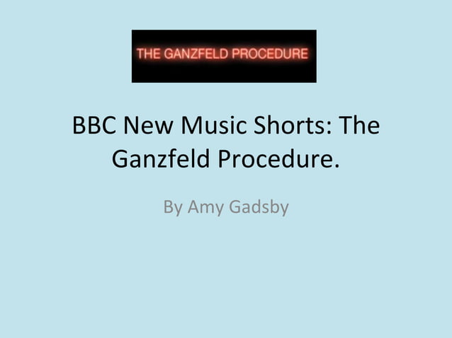 The ganzfeld procedure media | PPT