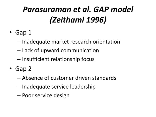 The gap model | PPT