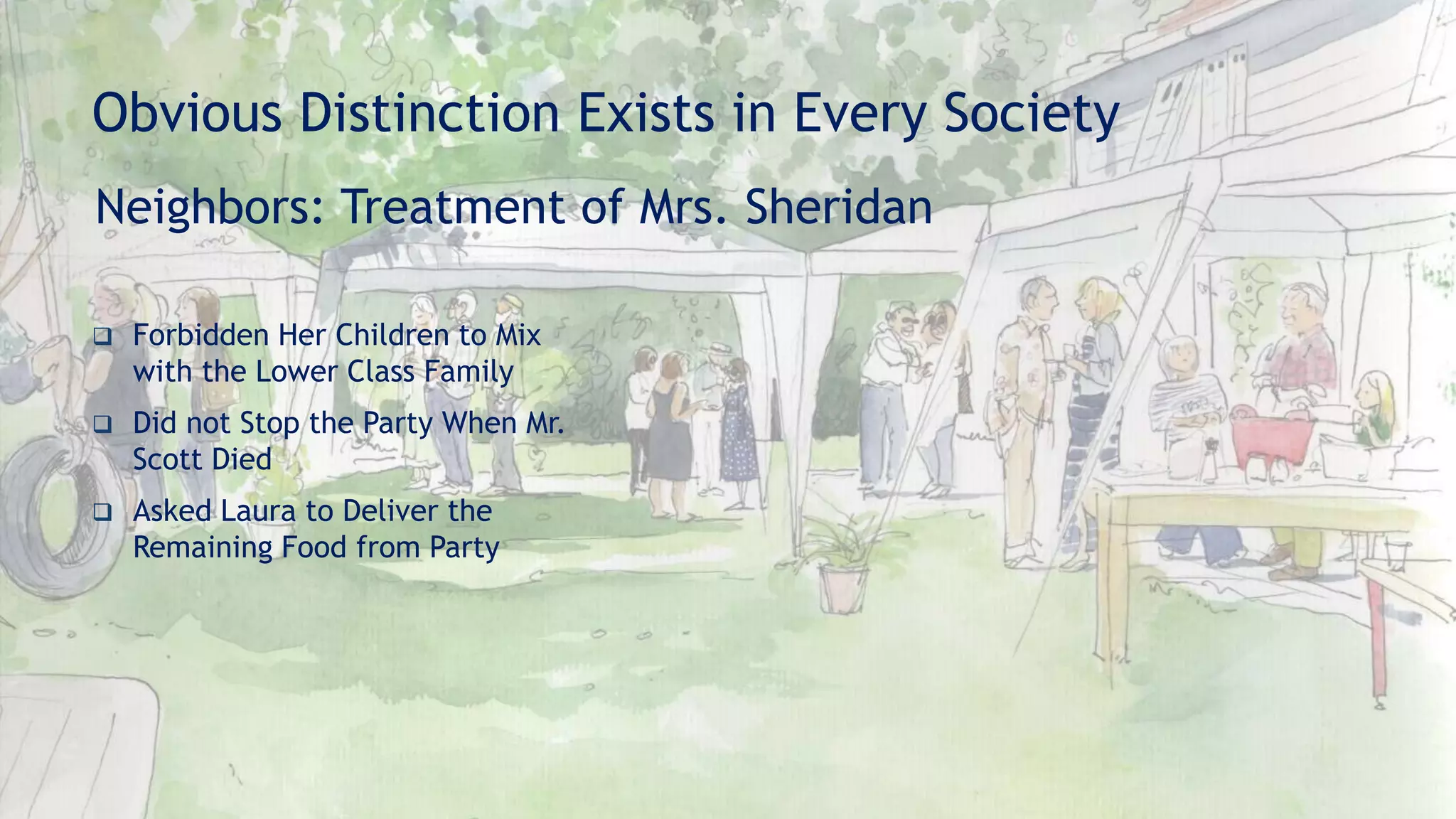 The Garden Party Class Distinction | PPTX