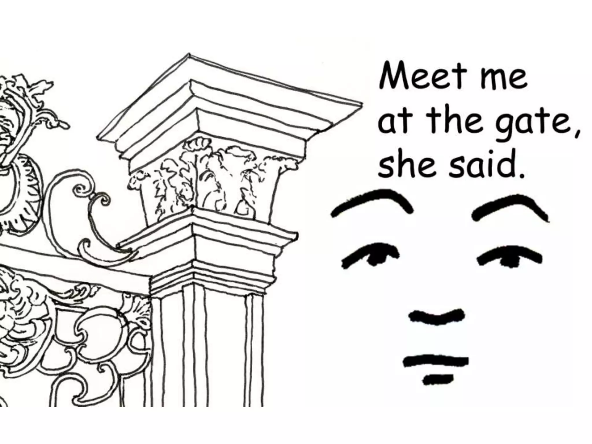 The Gate: Art and poem by Shelley M. House | PPT