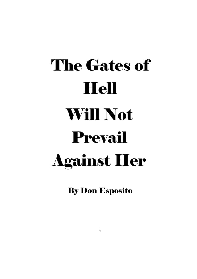 The gates of hell will not prevail against her | PDF | Christianity ...