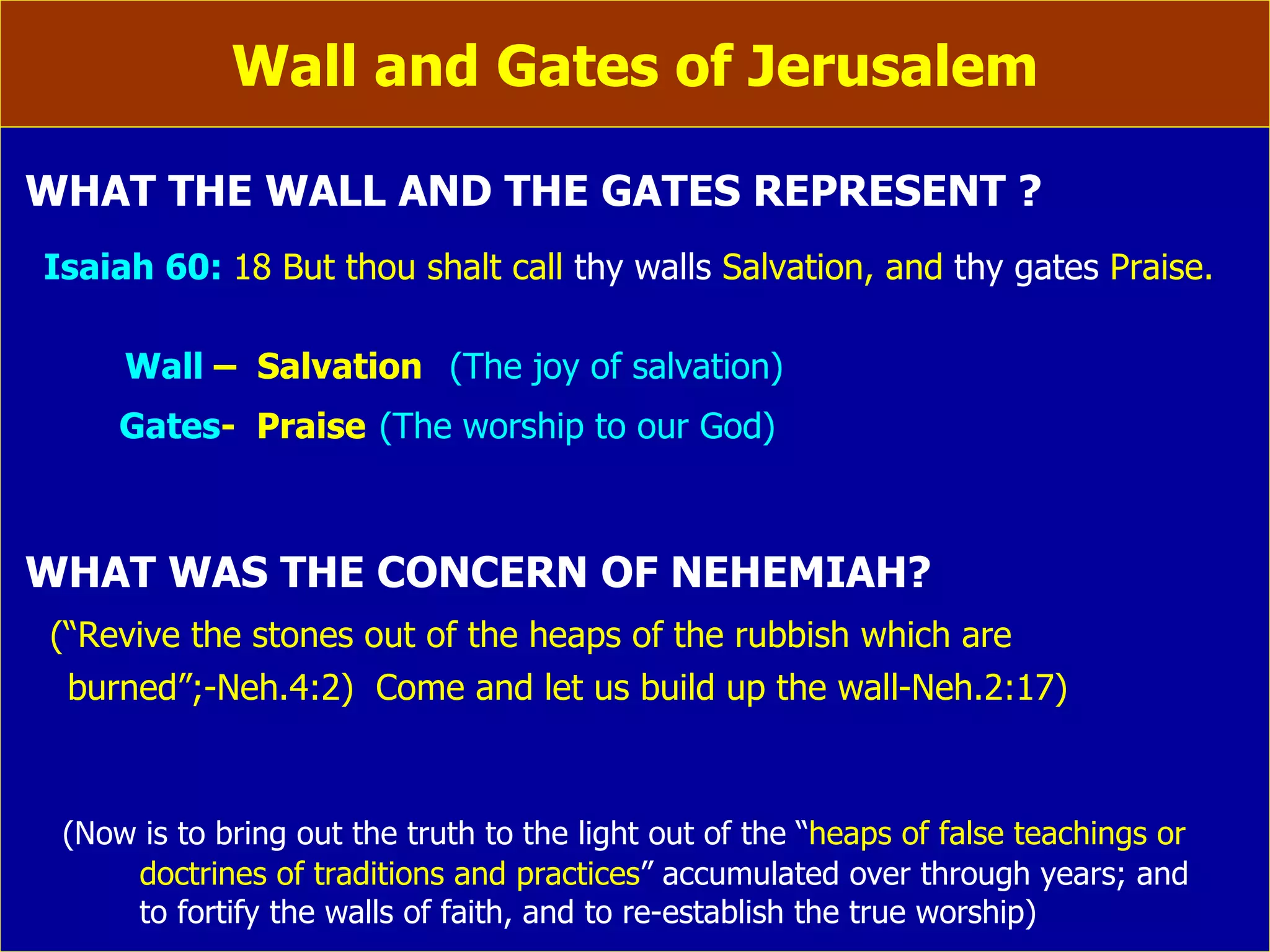 The Gates Of Jerusalem | PPT