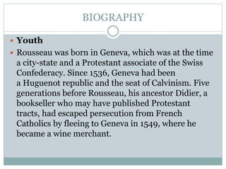 CLASS 9TH The gathering information (Jean Jacques Rousseau) | PPTX