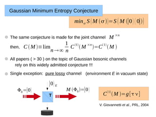 The gaussian minimum entropy conjecture | PPT