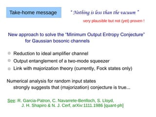 The gaussian minimum entropy conjecture | PPT