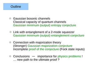 The gaussian minimum entropy conjecture | PPT
