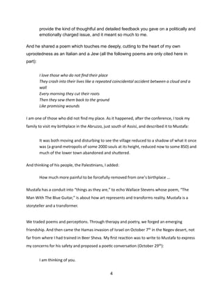 The Gaza-Israel War - A Major Poetic Emergency | DOCX