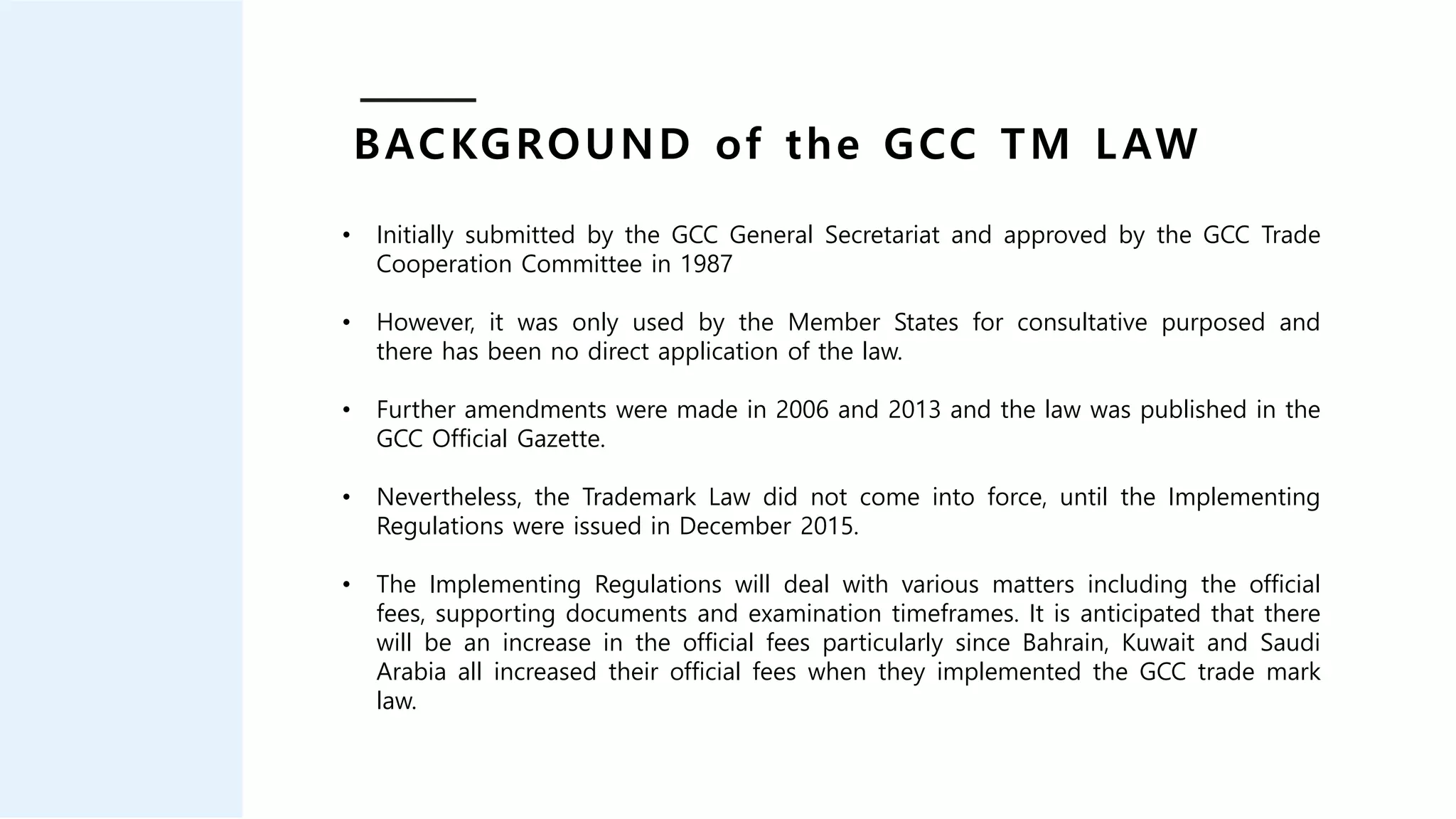 The GCC Trademark Law | PPT