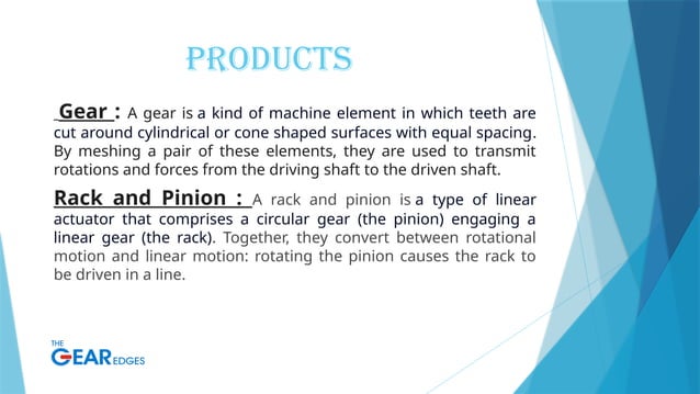 The Gear Edge - Innovating Precision and Performance | PPTX
