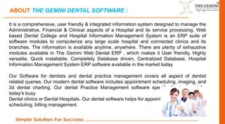 The Gemini Dental erp | PPSX