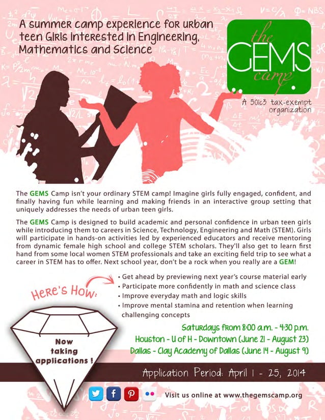 The GEMS Camp 2014 | PDF