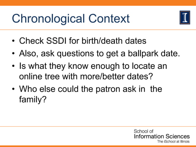 The Genealogical Reference Interview | PPT