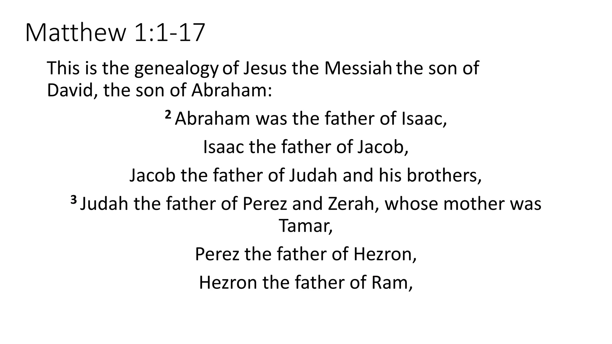 The Genealogy of Jesus Christ.ppt