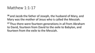 The Genealogy of Jesus Christ.ppt