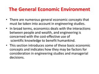 The general economic environment | PPT