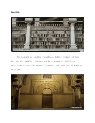 The general features of a masjid | PDF