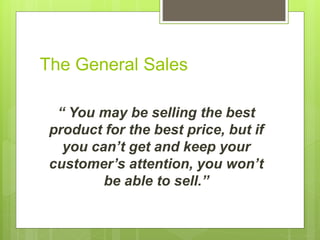 The general sales | PPTX