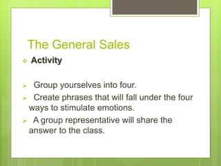 The general sales | PPTX