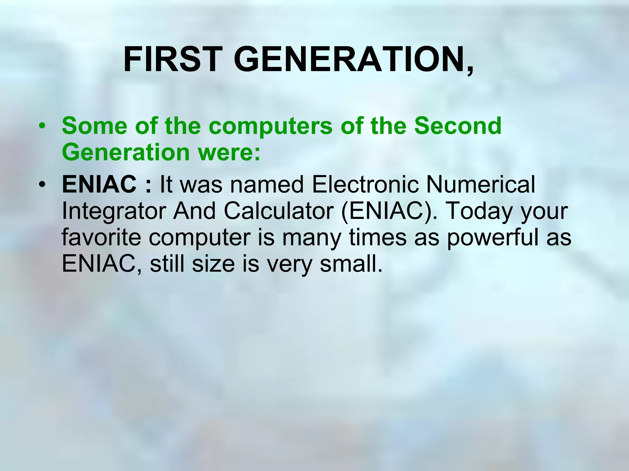 The generation of computers ict | PPT