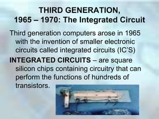 The generation of computers ict | PPT