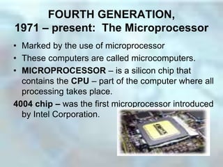 The generation of computers ict | PPT