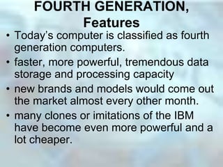 The generation of computers ict | PPT