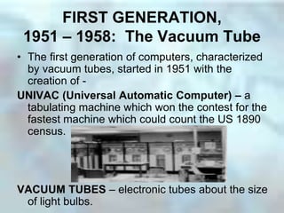 The generation of computers ict | PPT