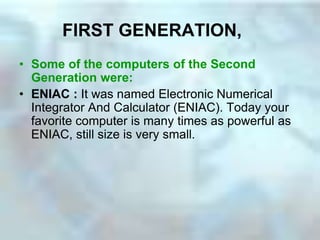 The generation of computers ict | PPT