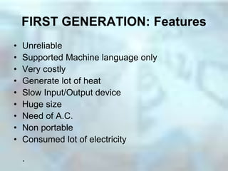 The generation of computers ict | PPT