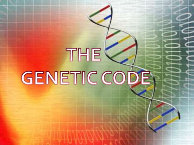 The genetic code | PPT