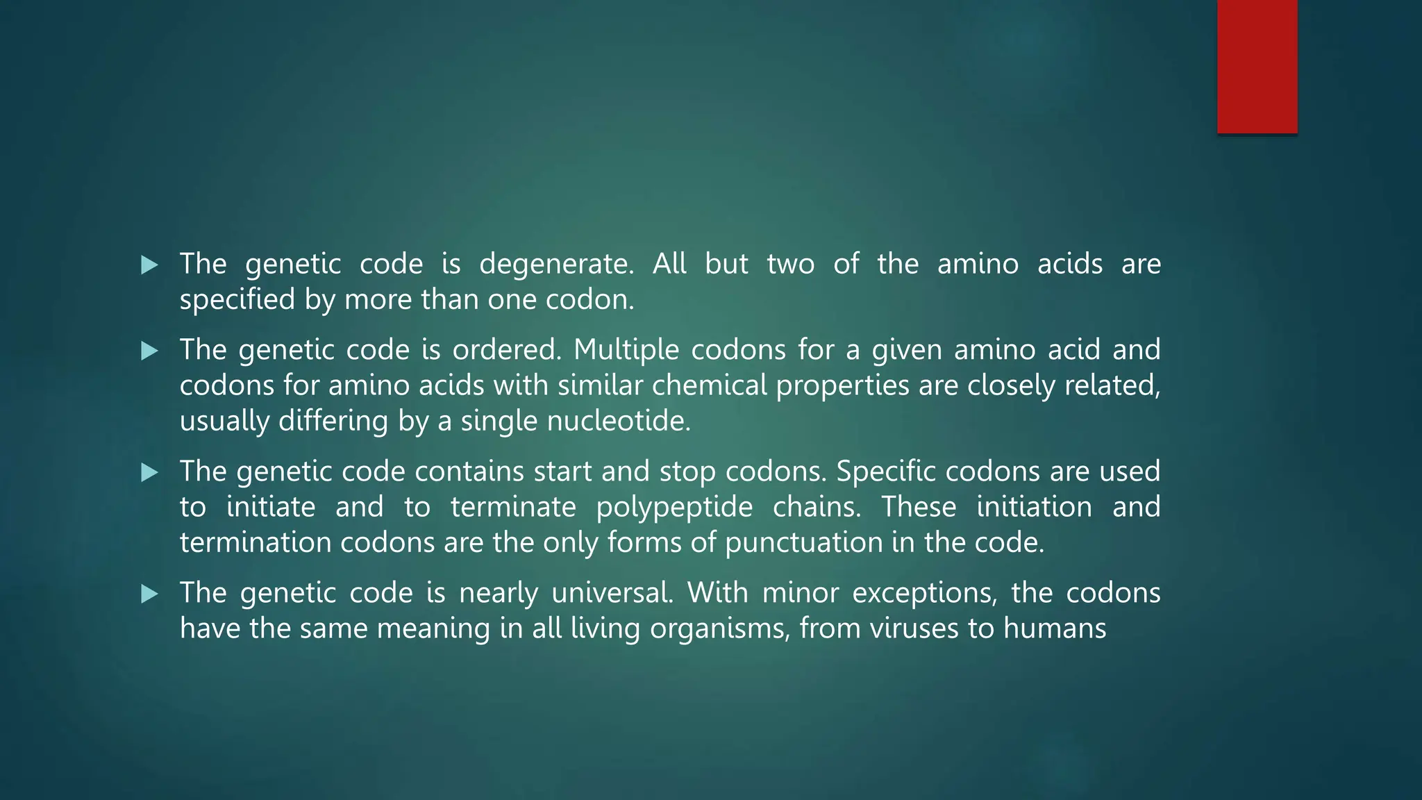 THE GENETIC CODE.pptx | Chemistry | Science