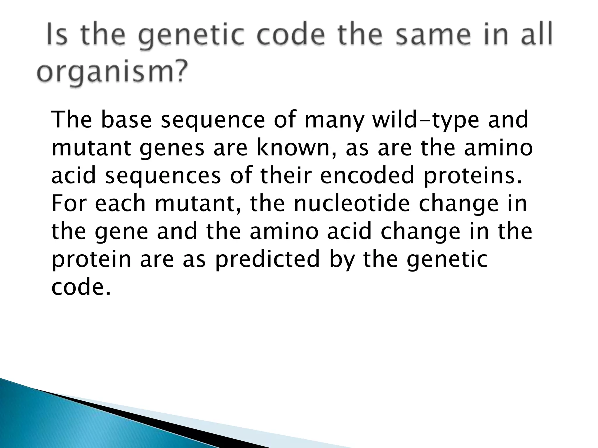 The Genetic Code | PPTX
