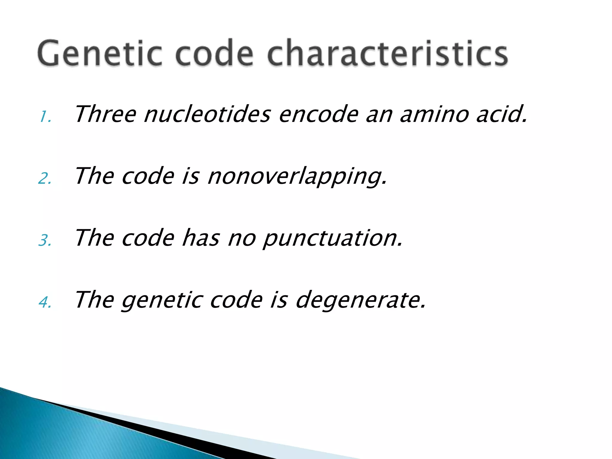 The Genetic Code | PPTX