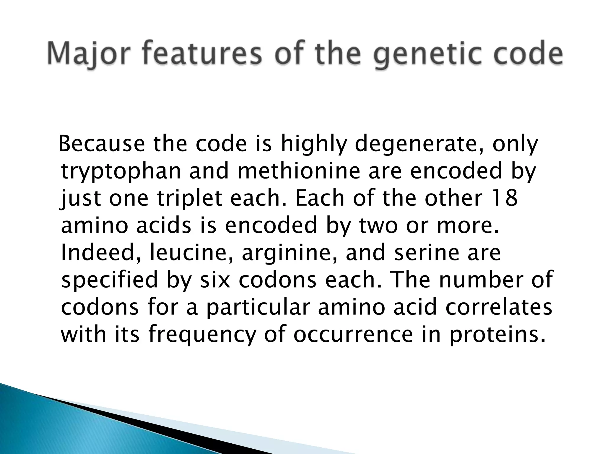 The Genetic Code | PPTX