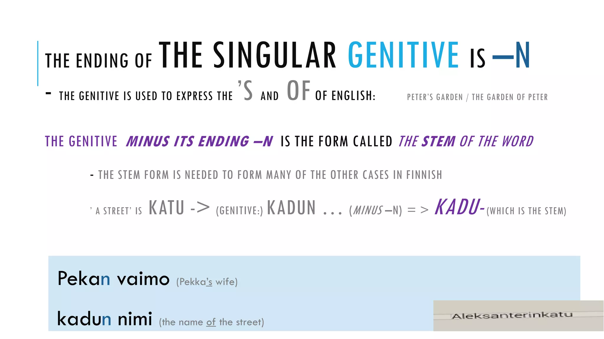 The genitive | PPT