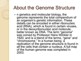 The genome structure | PPT