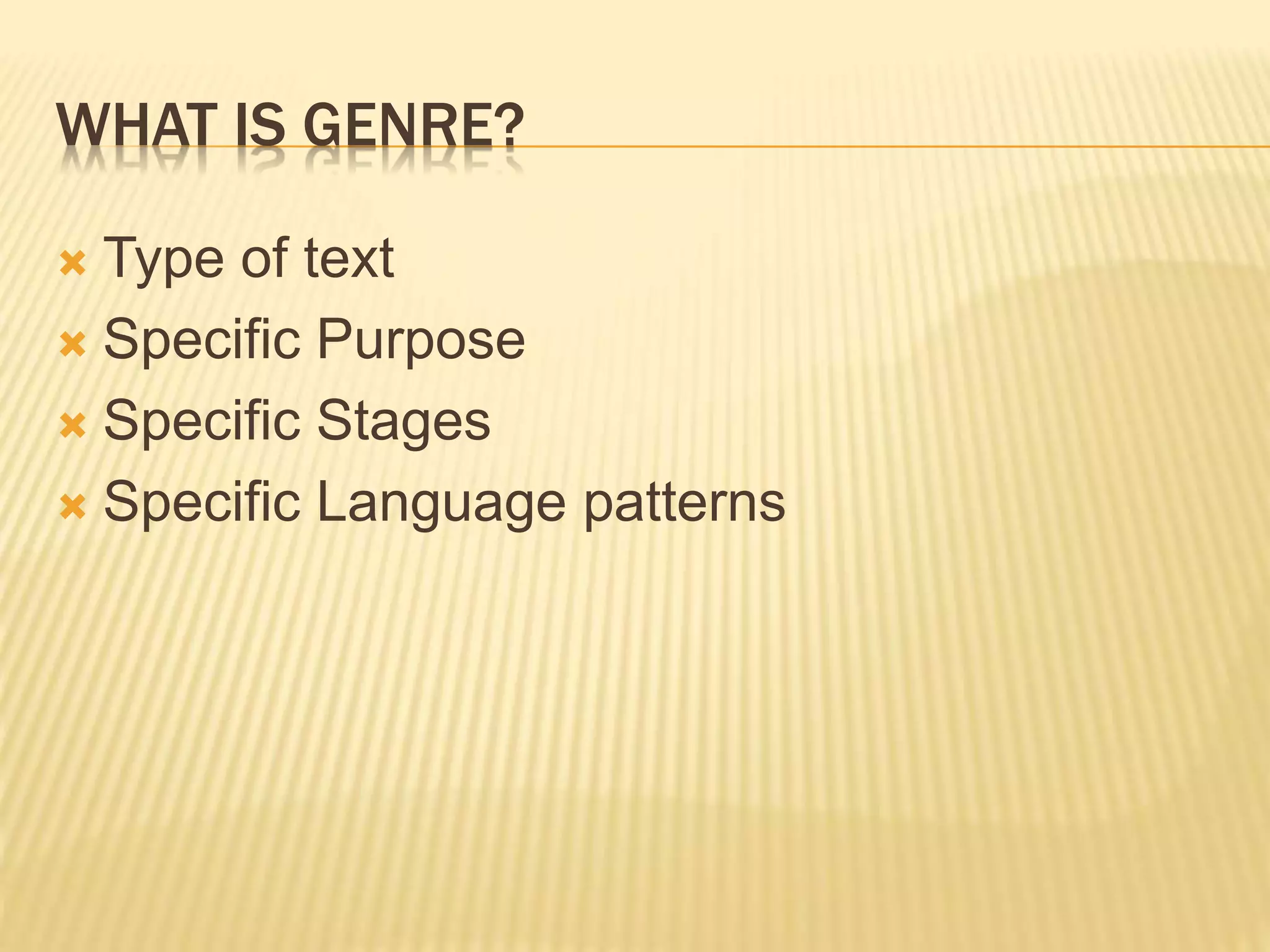 The genre approach to literacy | PPT
