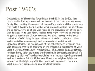 British Realism - Post War Britain | PPT | Documentary | Genres