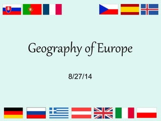 Geography of Europe | PPT