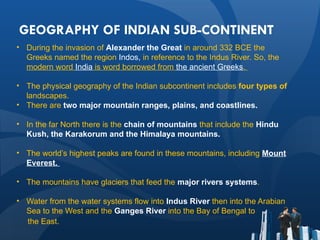 The Geography of South Asia and India subcontinent.pptx