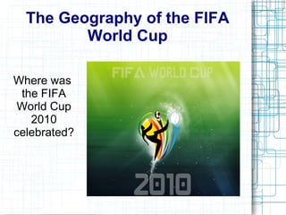 The geography of the .... | PPT