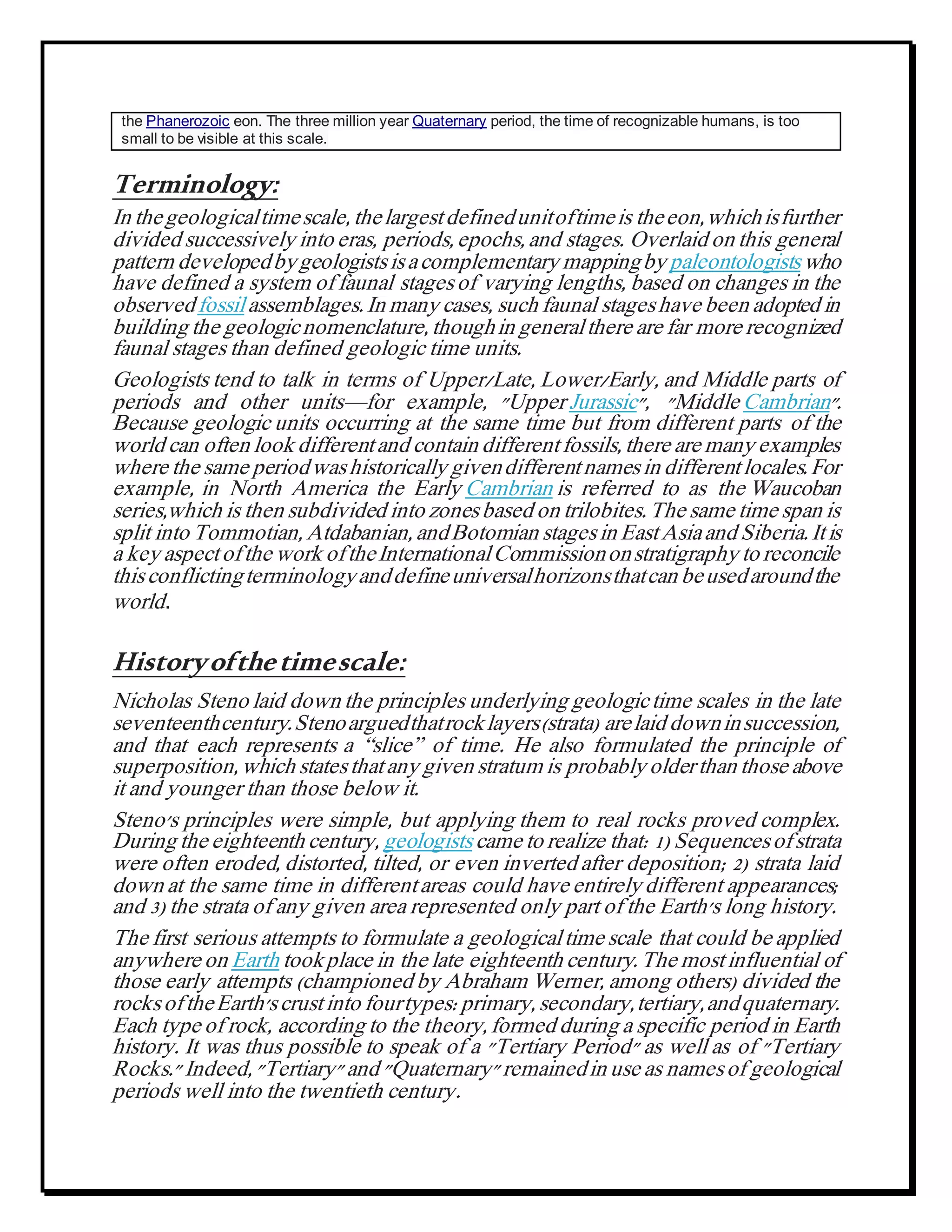 The geologic time scale | DOCX