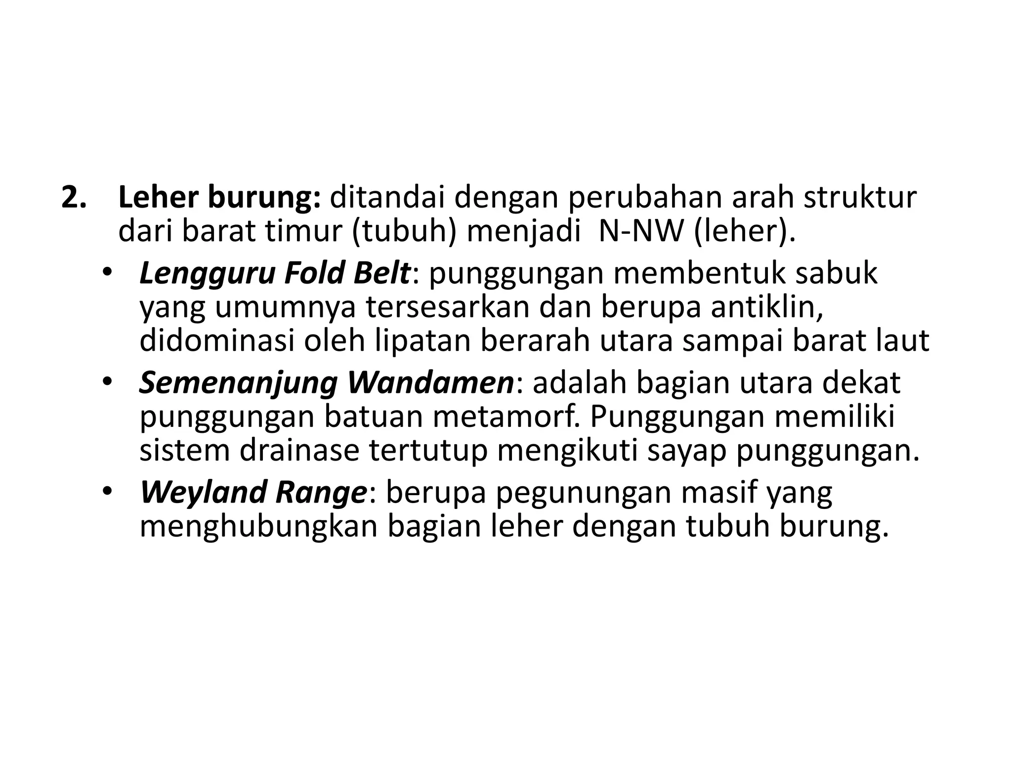 Geologi Irian Jaya (Papua) | PPTX