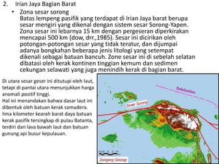 Geologi Irian Jaya (Papua) | PPTX