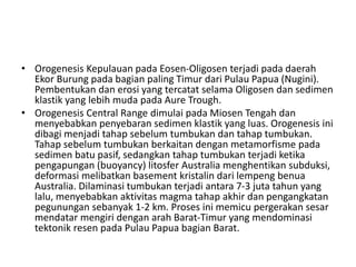 Geologi Irian Jaya (Papua) | PPTX