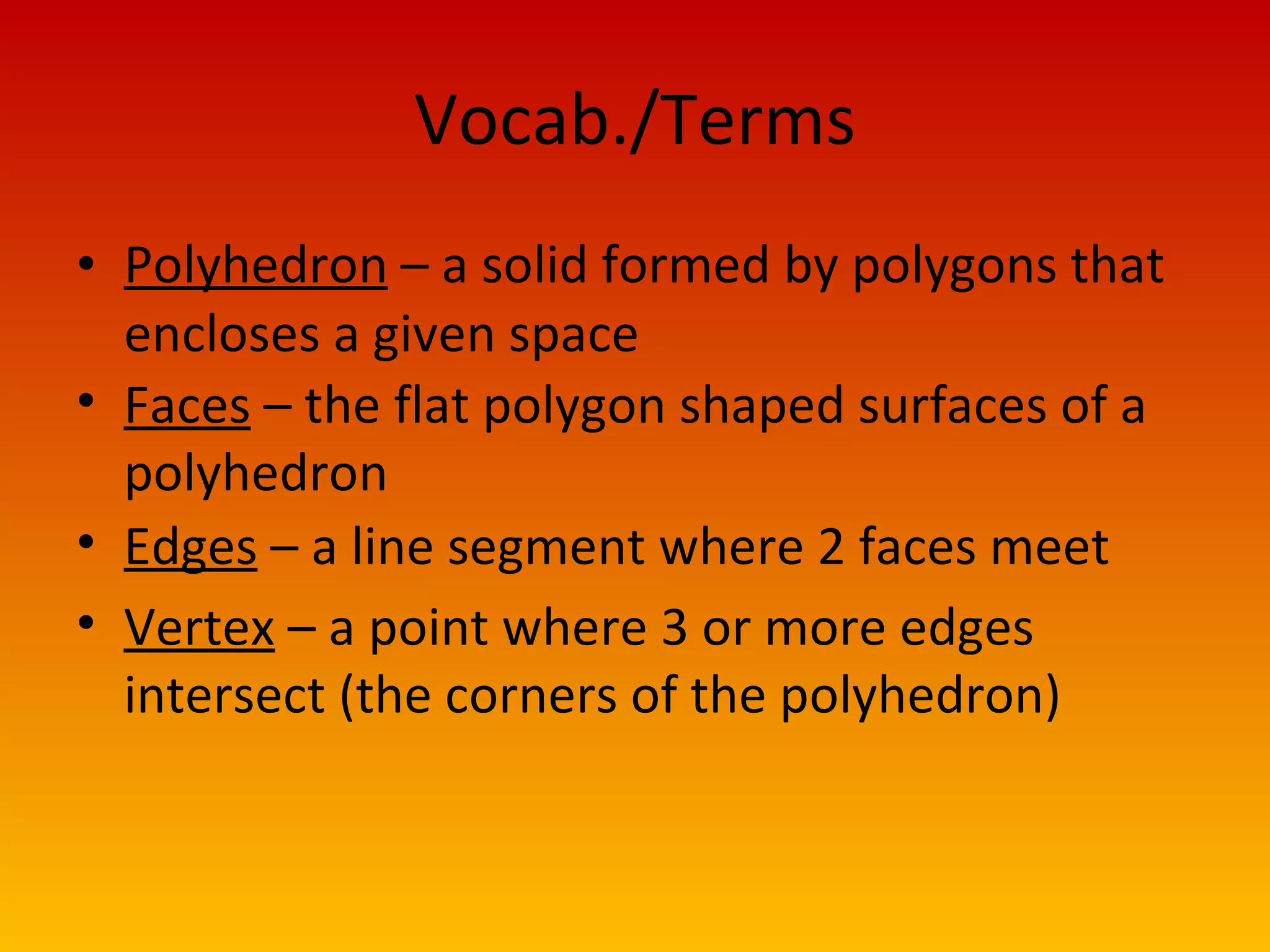 The Geometry Of Solids Notes | PPT
