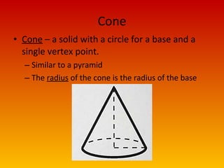 The Geometry Of Solids Notes | PPT
