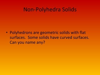 The Geometry Of Solids Notes | PPT