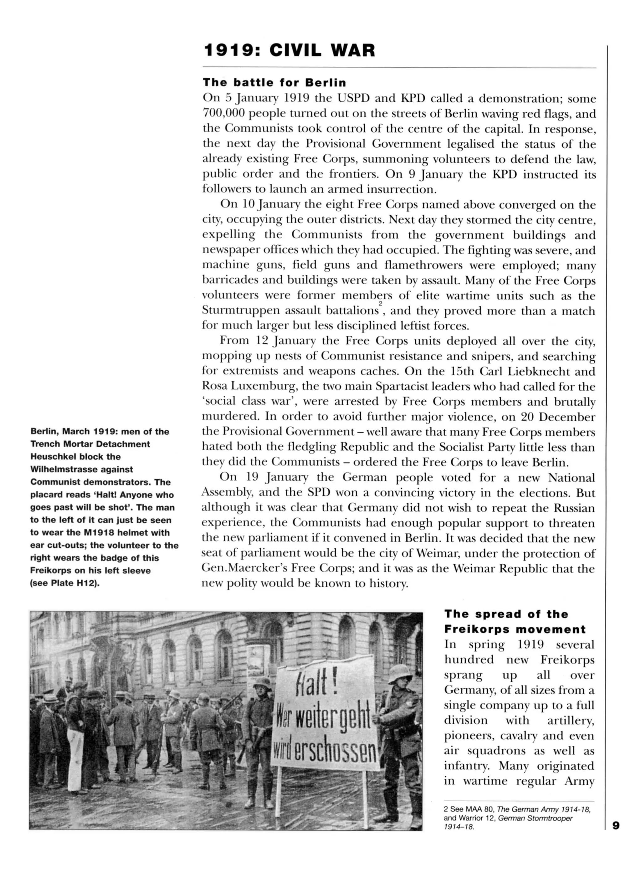 The German Freikorps 1918 23 | PDF