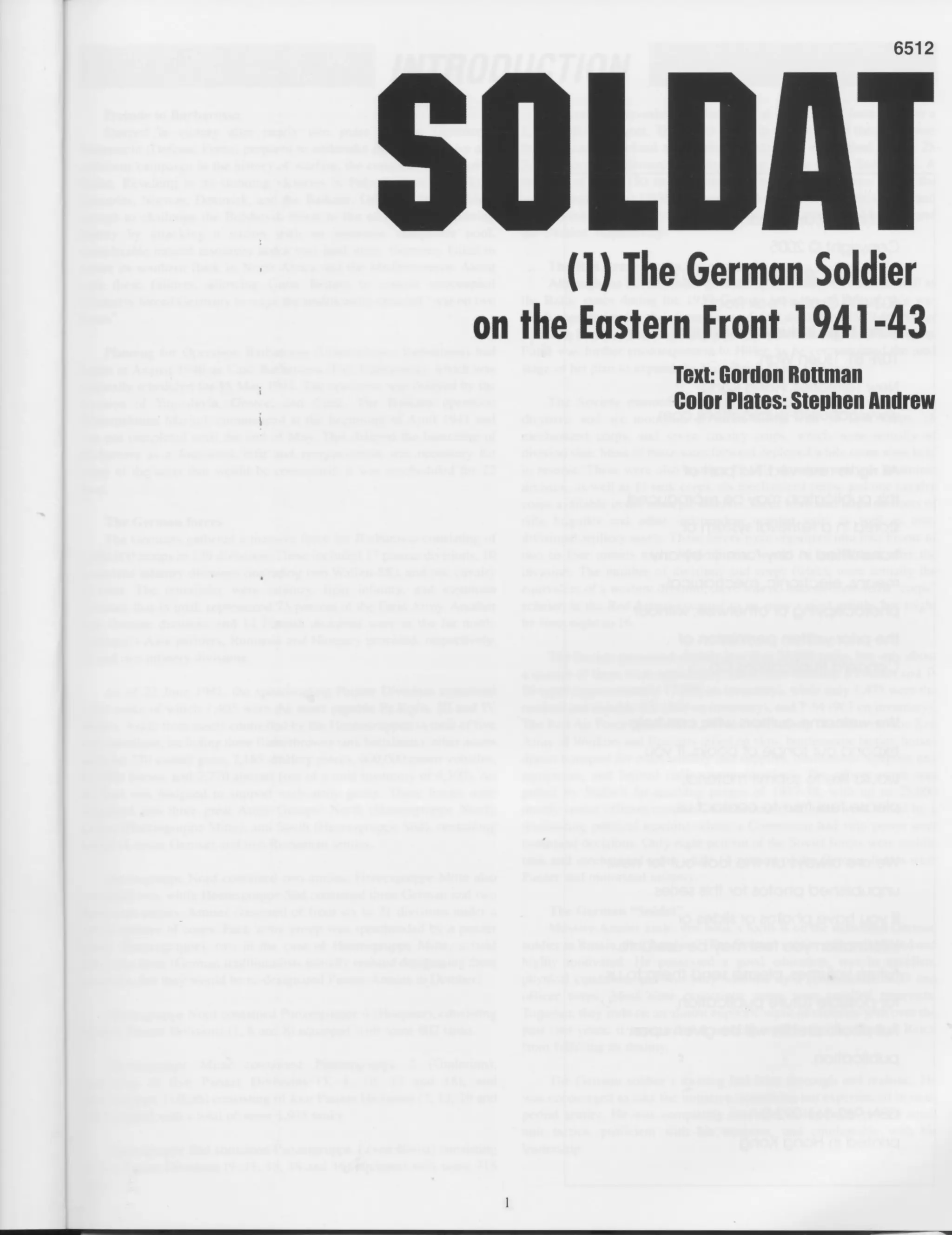 The German soldier on the Eastern front 1941 43 | PDF